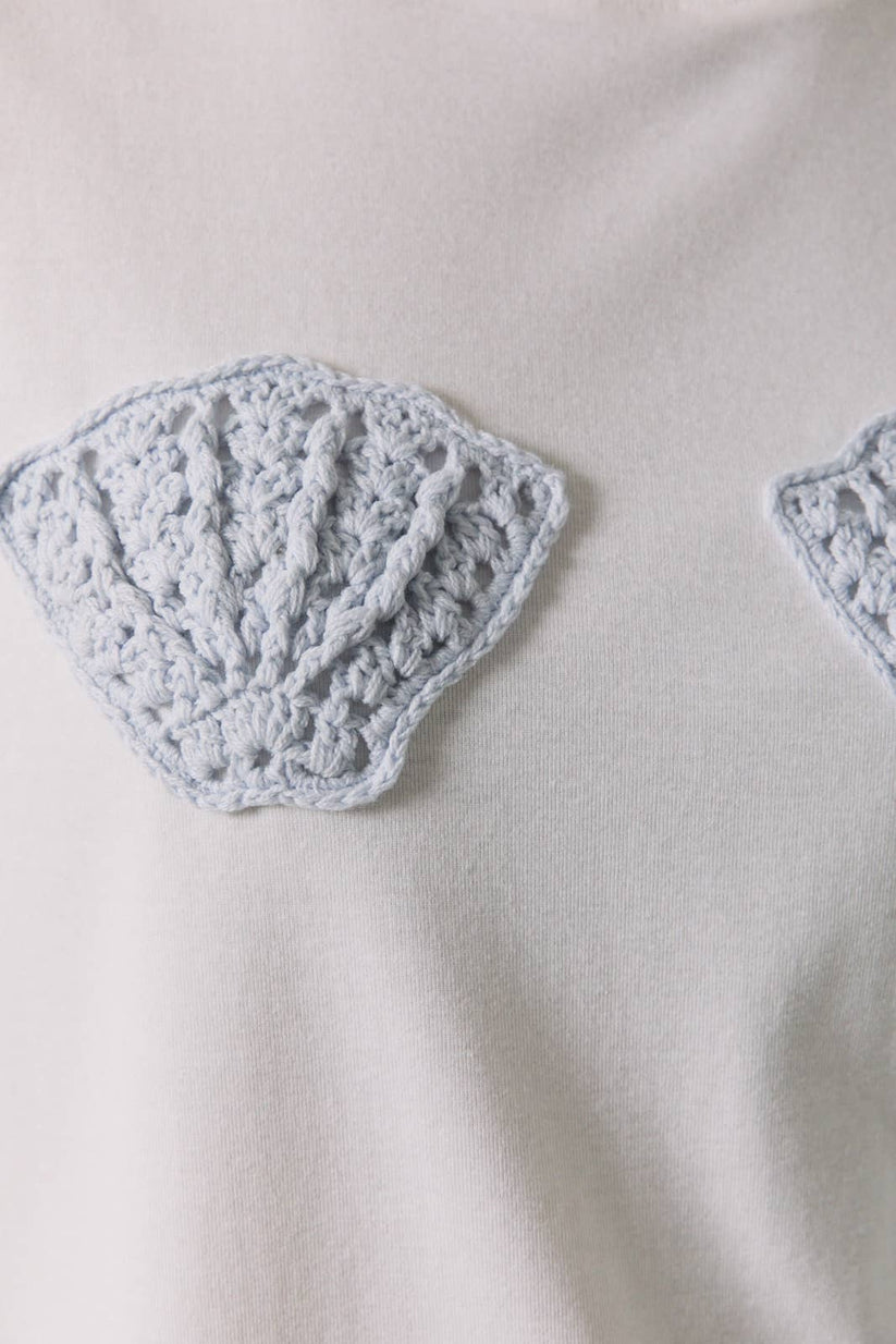 Seashell Crochet Tee – Foxtail Boutique XO